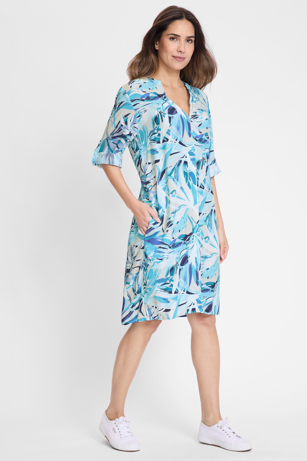 Shop Olsen Aruba Blue Dress - 13002008 | Vanity Fair