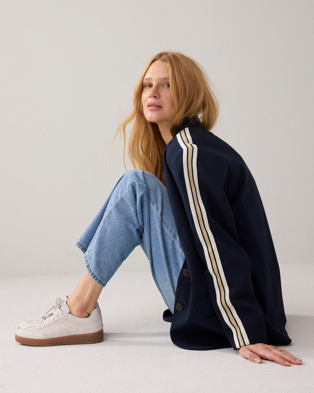 Shop Summum Woman Midnight Blue Blazer - 1S1283 | Vanity Fair