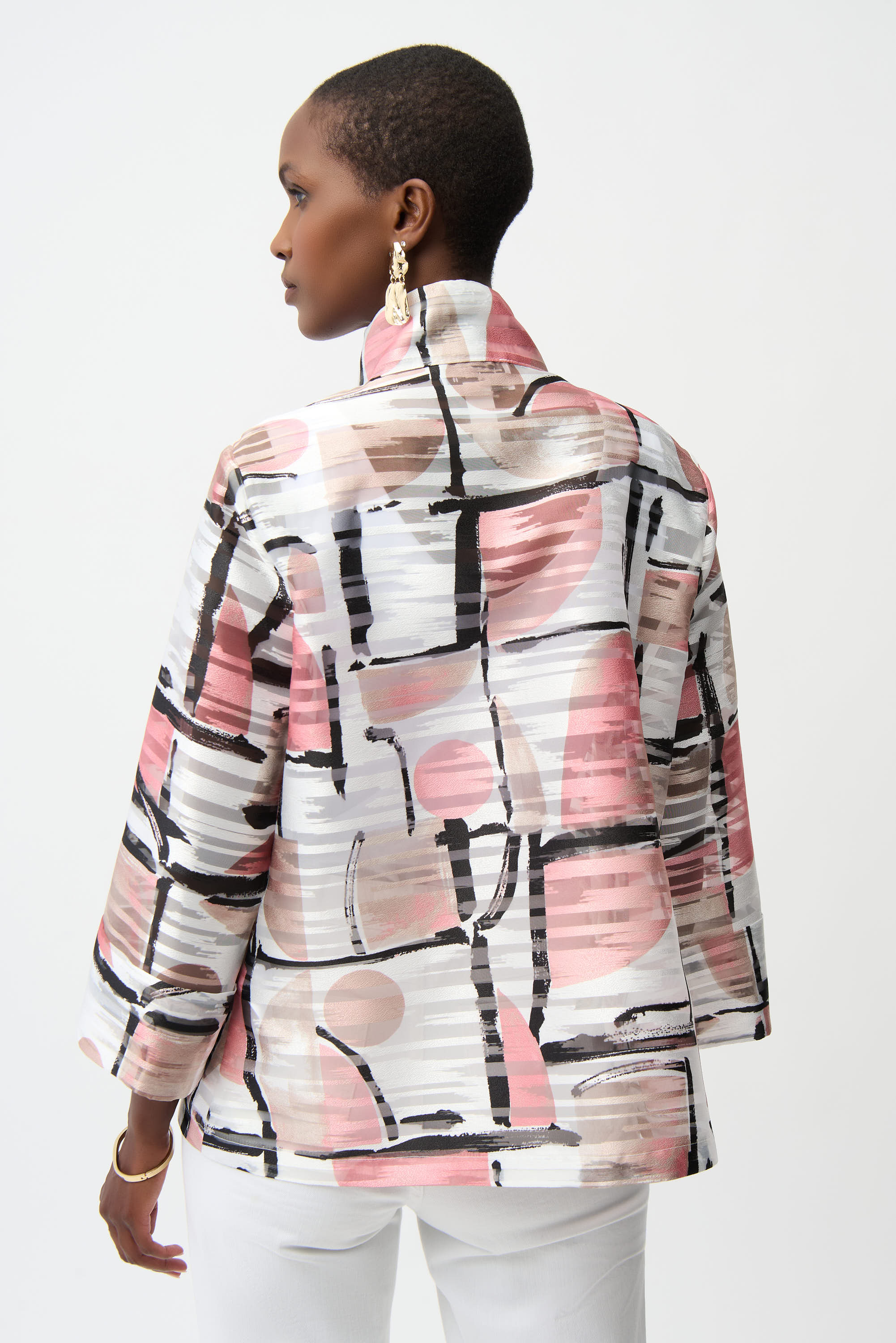 Shop Joseph Ribkoff Vanilla Multi Print Jacket - 261052 | Vanity Fair