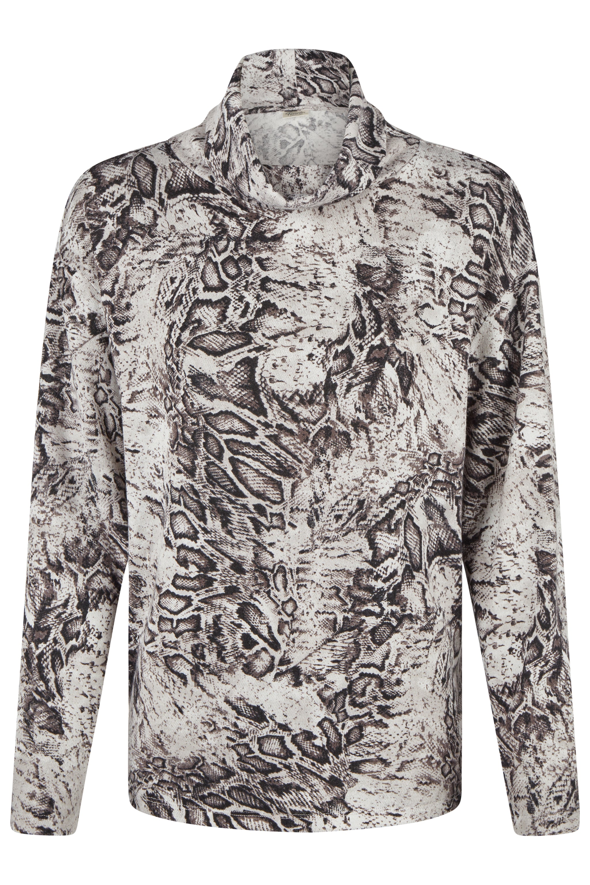 Shop Barbara Lebek Steel Snake Print Polo Neck - 36230052 | Vanity Fair